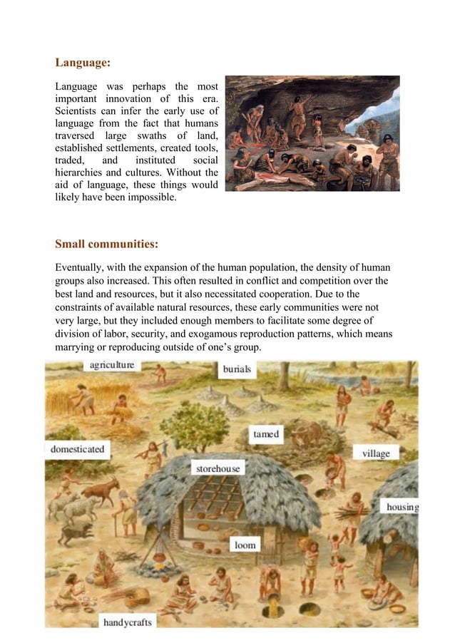 Pre history civilization (Paleolithic & Neolithic) | PDF