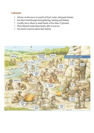Pre history civilization (Paleolithic & Neolithic) | PDF