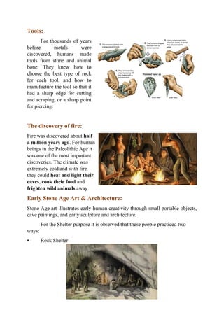 Pre history civilization (Paleolithic & Neolithic) | PDF