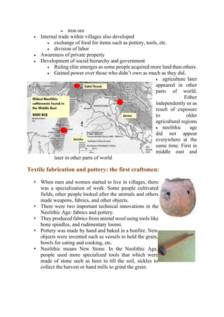 Neolithic Trade Items