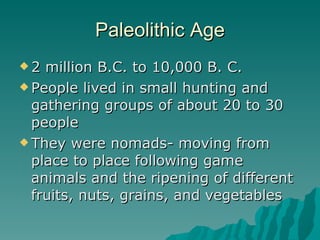 Pre-History To Rise Of Civilizations | PPT