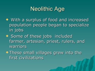 Pre-History To Rise Of Civilizations | PPT