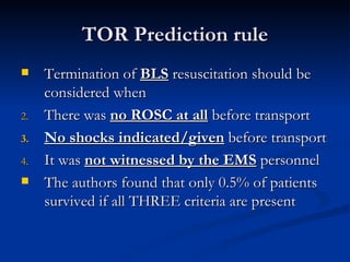 Pre Hospital Resuscitation | PPT