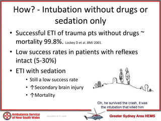 Pre hospital rapid sequence intubation | PPTX