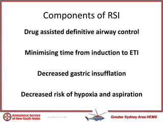Pre hospital rapid sequence intubation | PPTX