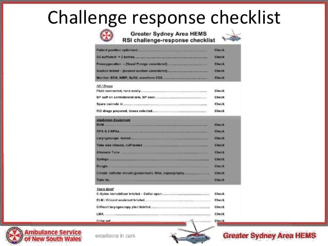 Pre hospital rapid sequence intubation