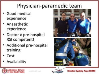 Pre hospital rapid sequence intubation | POT