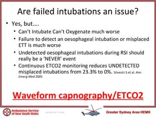 Pre hospital rapid sequence intubation | POT | First Aid | Injuries