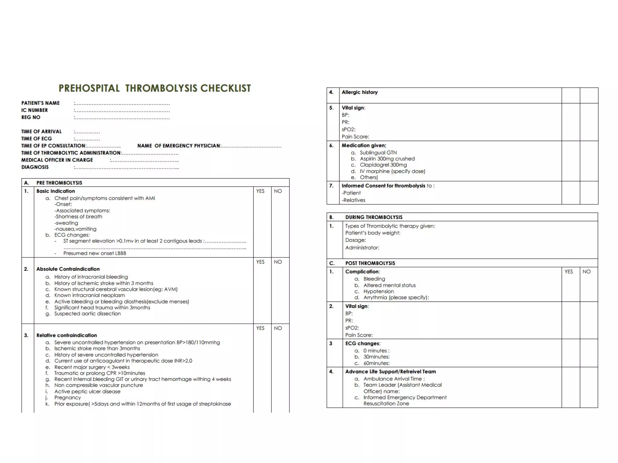 Pre hospital thrombolysis kk m aran | PPT