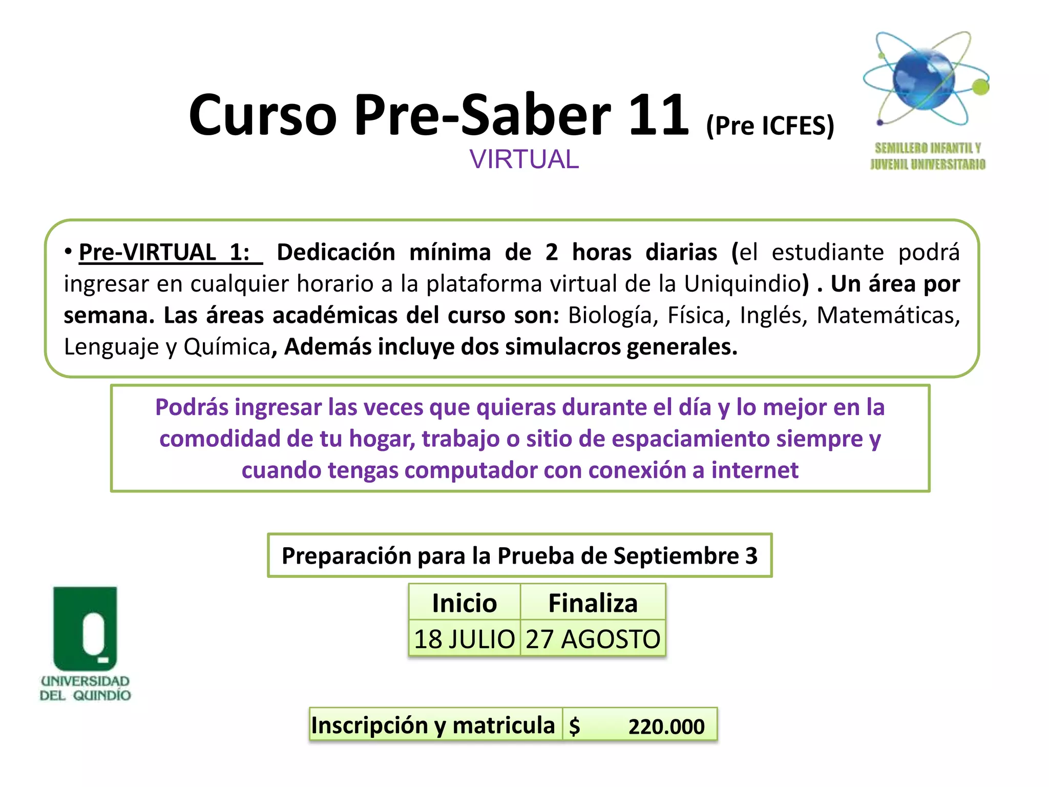 Pre icfes para prueba de septiembre 4 de 2011 | PPT