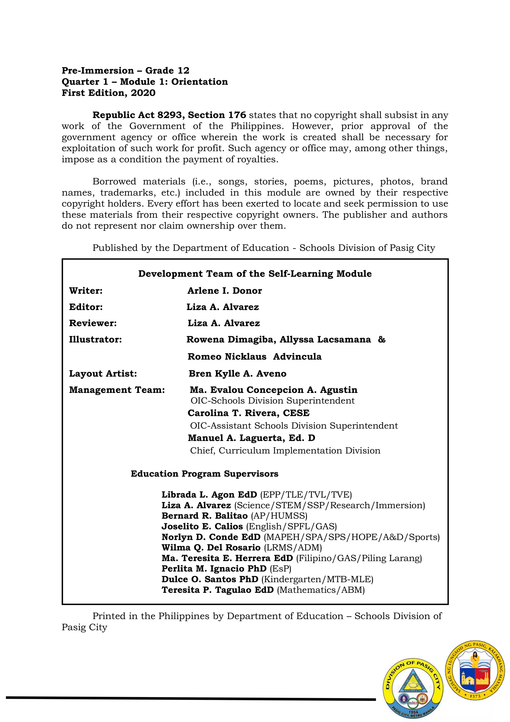 PRE-IMMERSION12 - Q 3- SLM 1.pdf