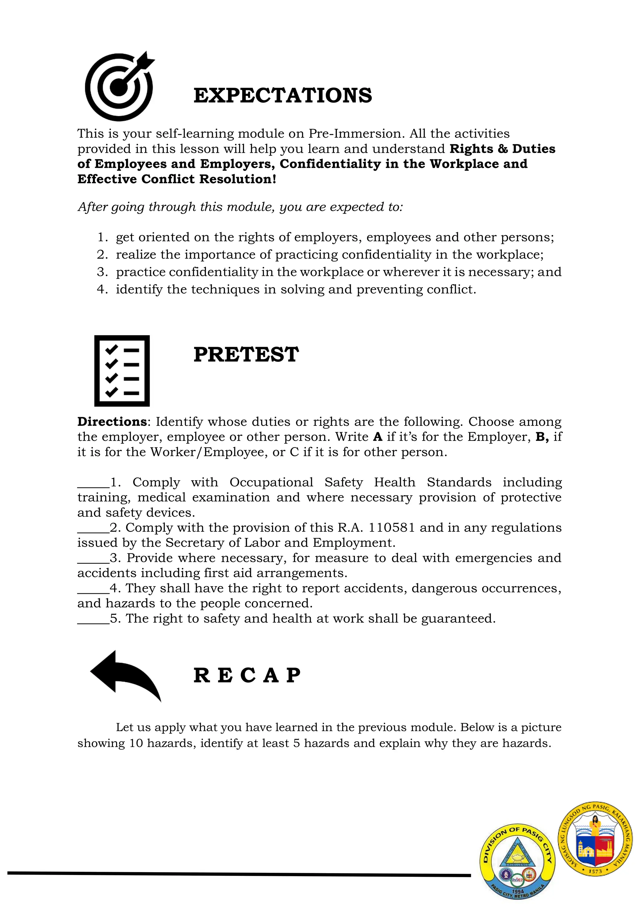 PRE-IMMERSION12-Q3-M4 WORK IMMERSION FOR FRADE 12 | PDF