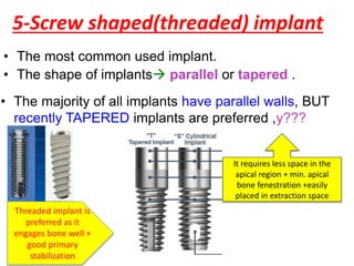 Pre implant anatomy, biology, function and risk factors of an implant ...