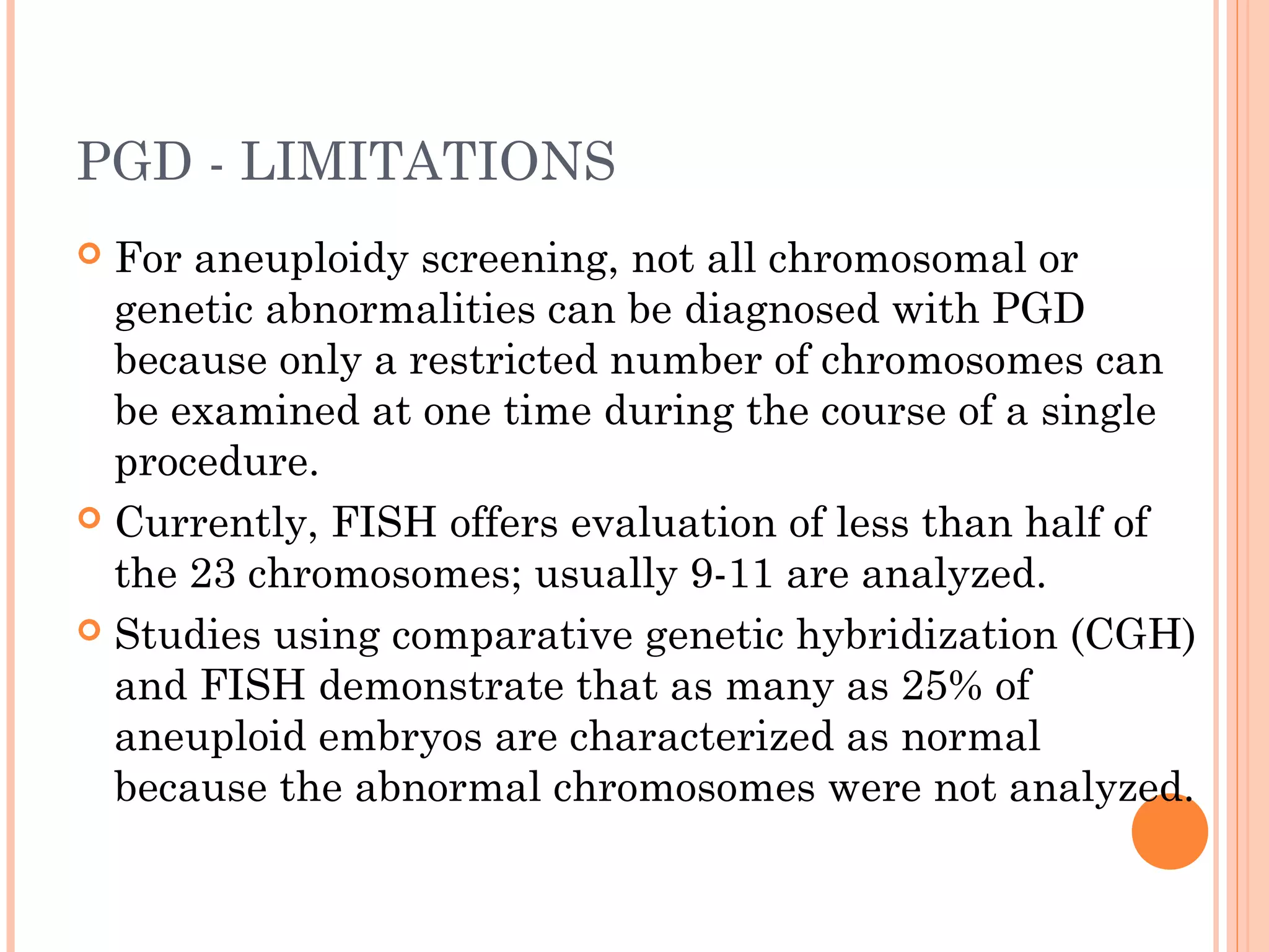 Pre implantation genetic diagnosis (pgd) | PPT
