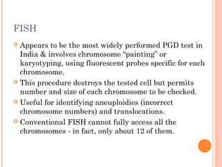 Pre implantation genetic diagnosis (pgd) | PPT