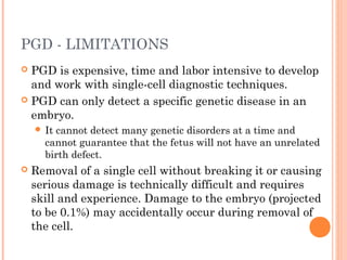 Pre implantation genetic diagnosis (pgd) | PPT
