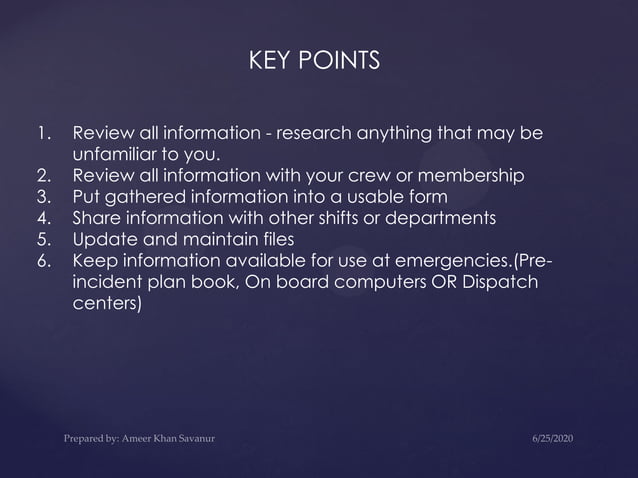 Pre incident plan | PDF | Civil Engineering Industry | Industries