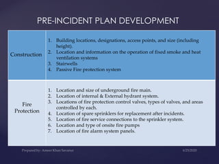 Pre incident plan | PDF