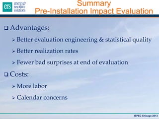 Pre installation evaluation 2013-08-12 | PPTX