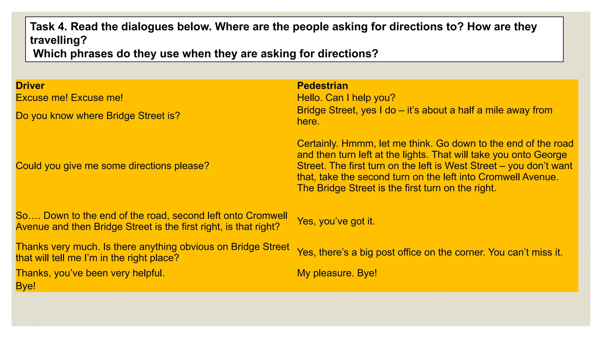 Pre-intermediate 1, lesson 9 saying directions .pptx