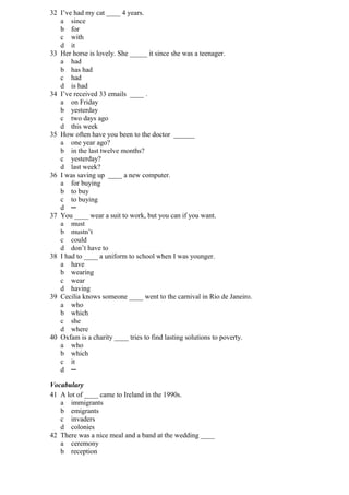 Pre int int-placement_test | DOC
