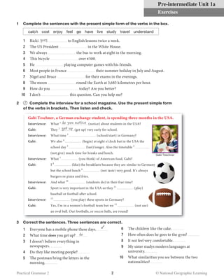 Pre int unit 1a | PDF