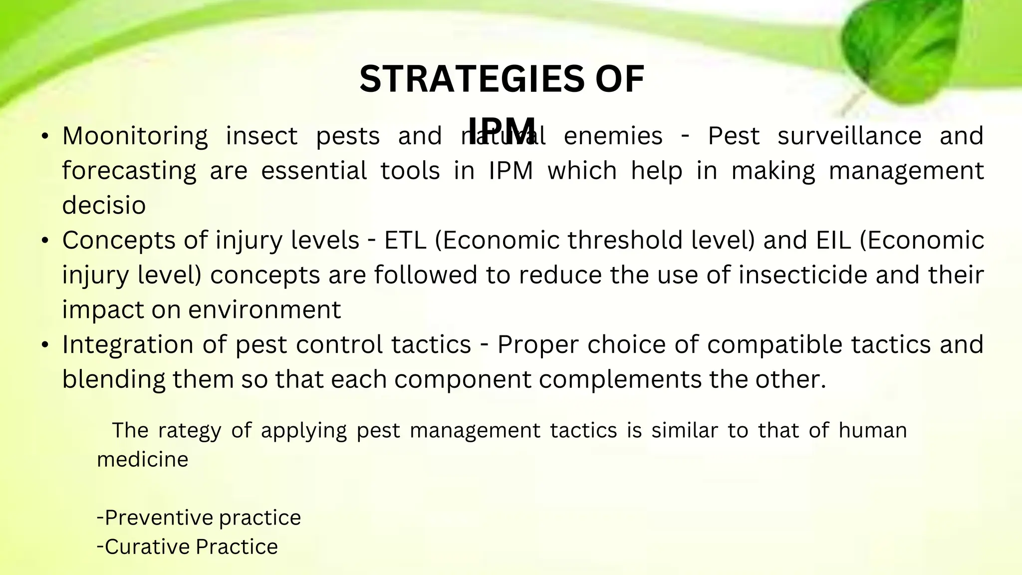 PRE integrated pest management PAPER REPORT | PPTX
