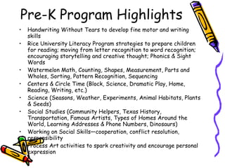 Pre K At The Weekday School | PPT