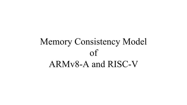 Prerequisite knowledge for shared memory concurrency | PPT