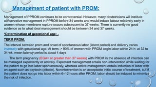 Pre-Labour Rupture of the Membranes.pptx