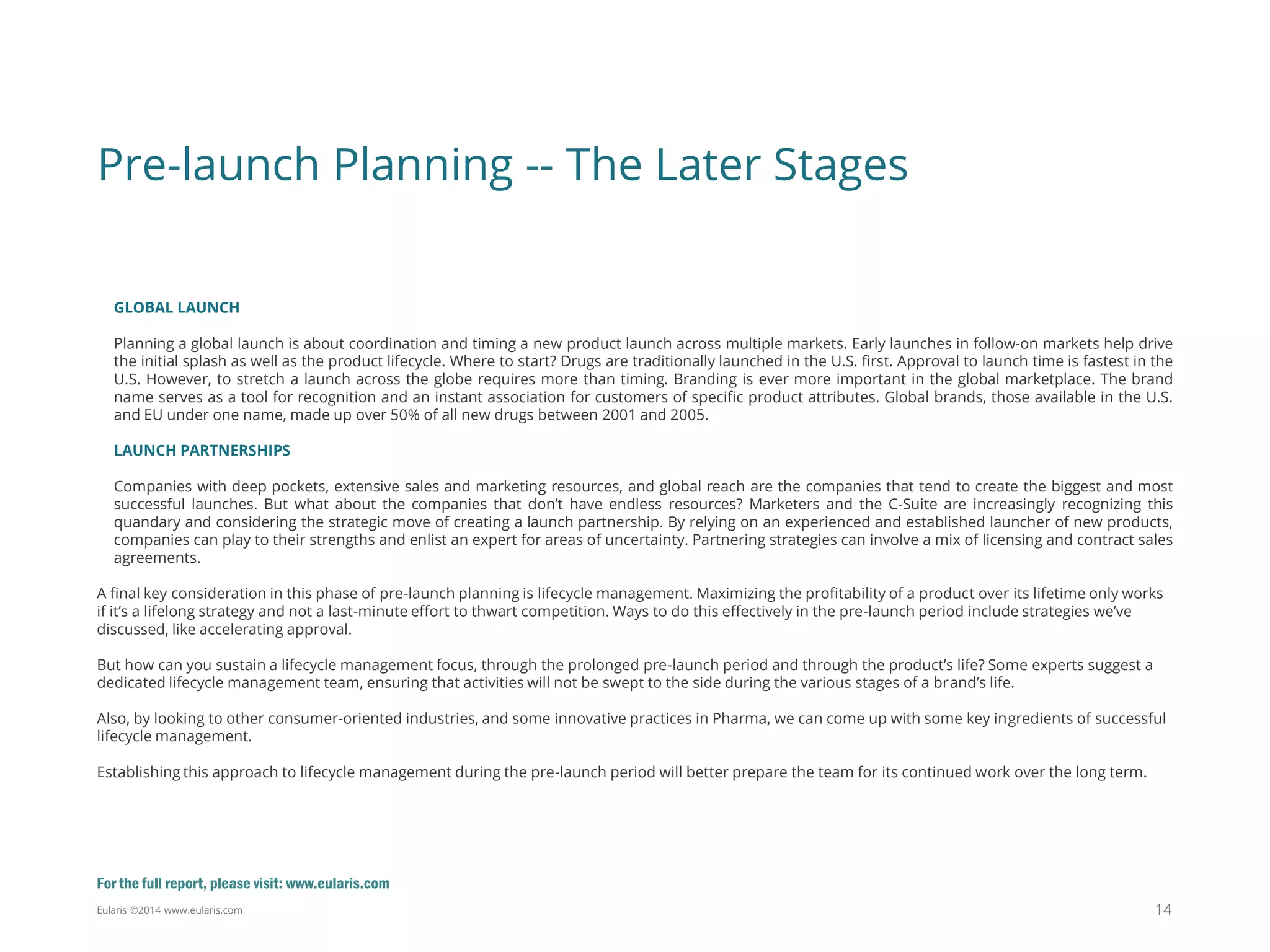 Pre-Launch Planning: Priming Your Pharma Brand For Profit And Success ...