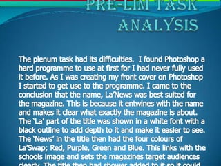 Pre lim task analysis | PPT