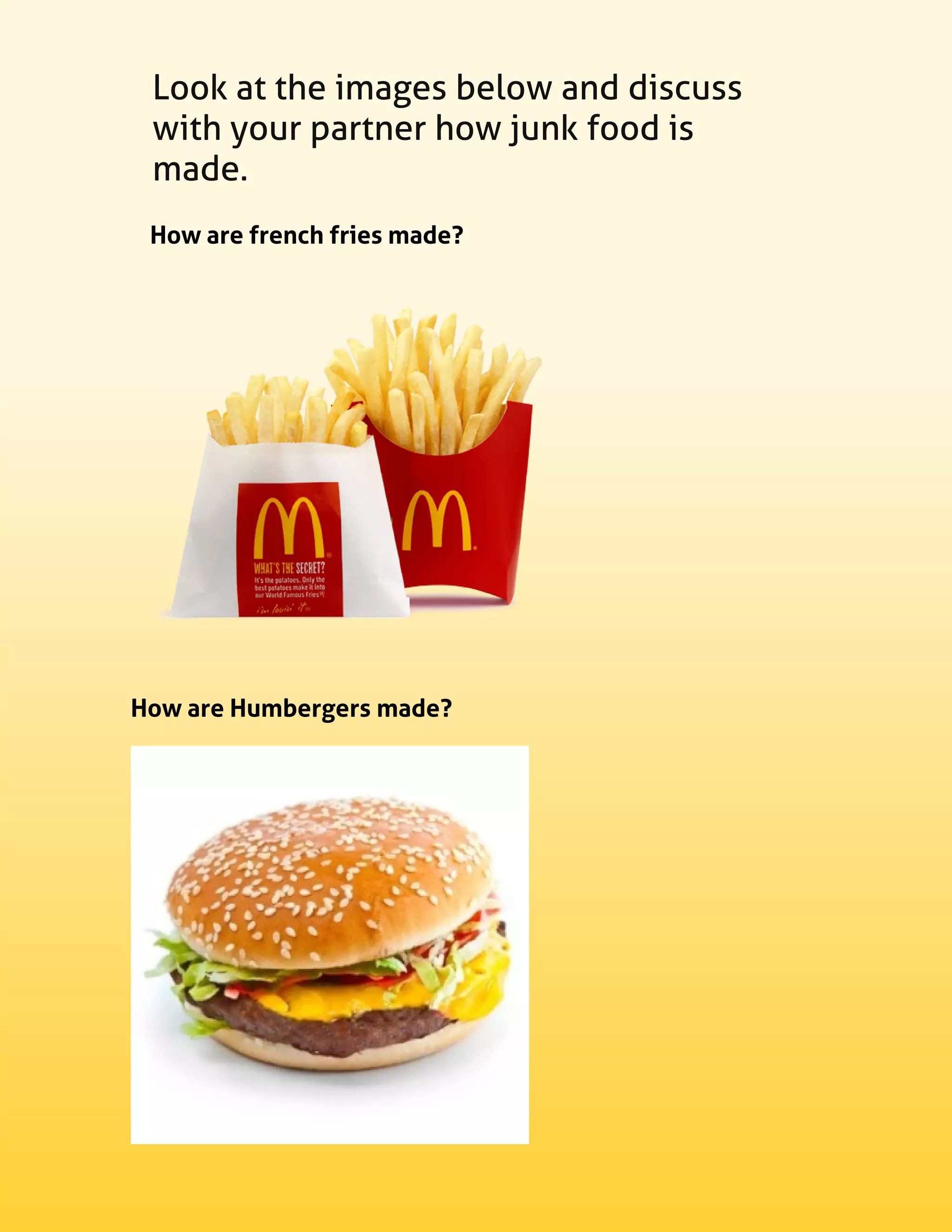 How is Junk Food made? | PDF