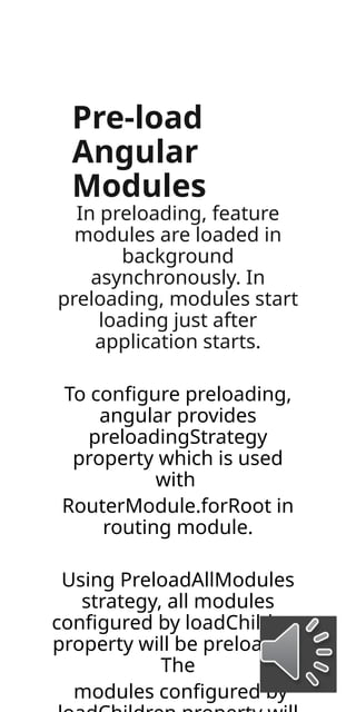 Pre-load Angular Modules optimization strategy | PPTX