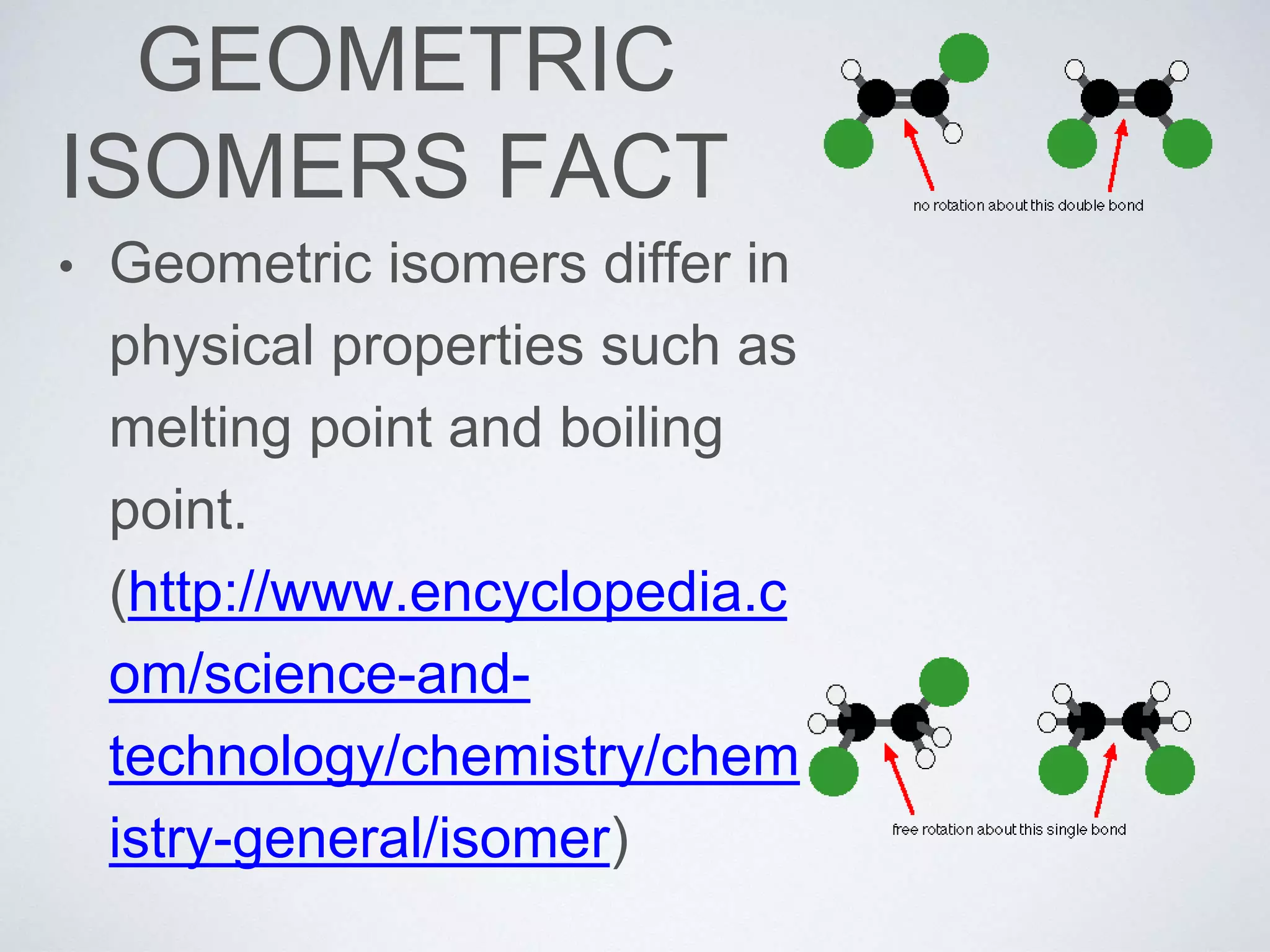 Geometric Isomers (cis/trans) | PPTX
