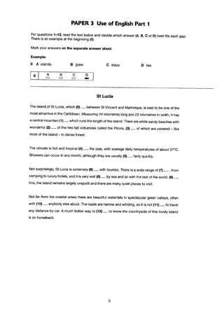 Pre -Mock Exam FCE | PDF