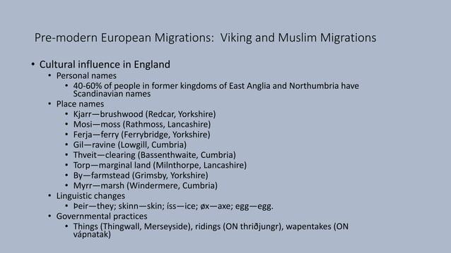 Pre-Modern European Migrations the Vikings and Muslims Part 2 - By Dr ...