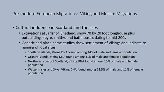 Pre-Modern European Migrations the Vikings and Muslims Part 2 - By Dr ...