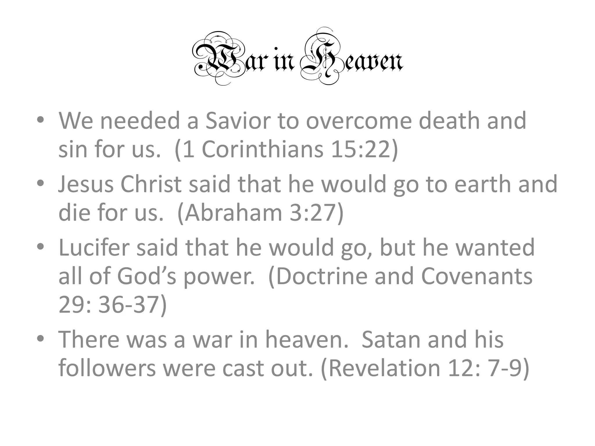 Pre-Mortal Life | PDF