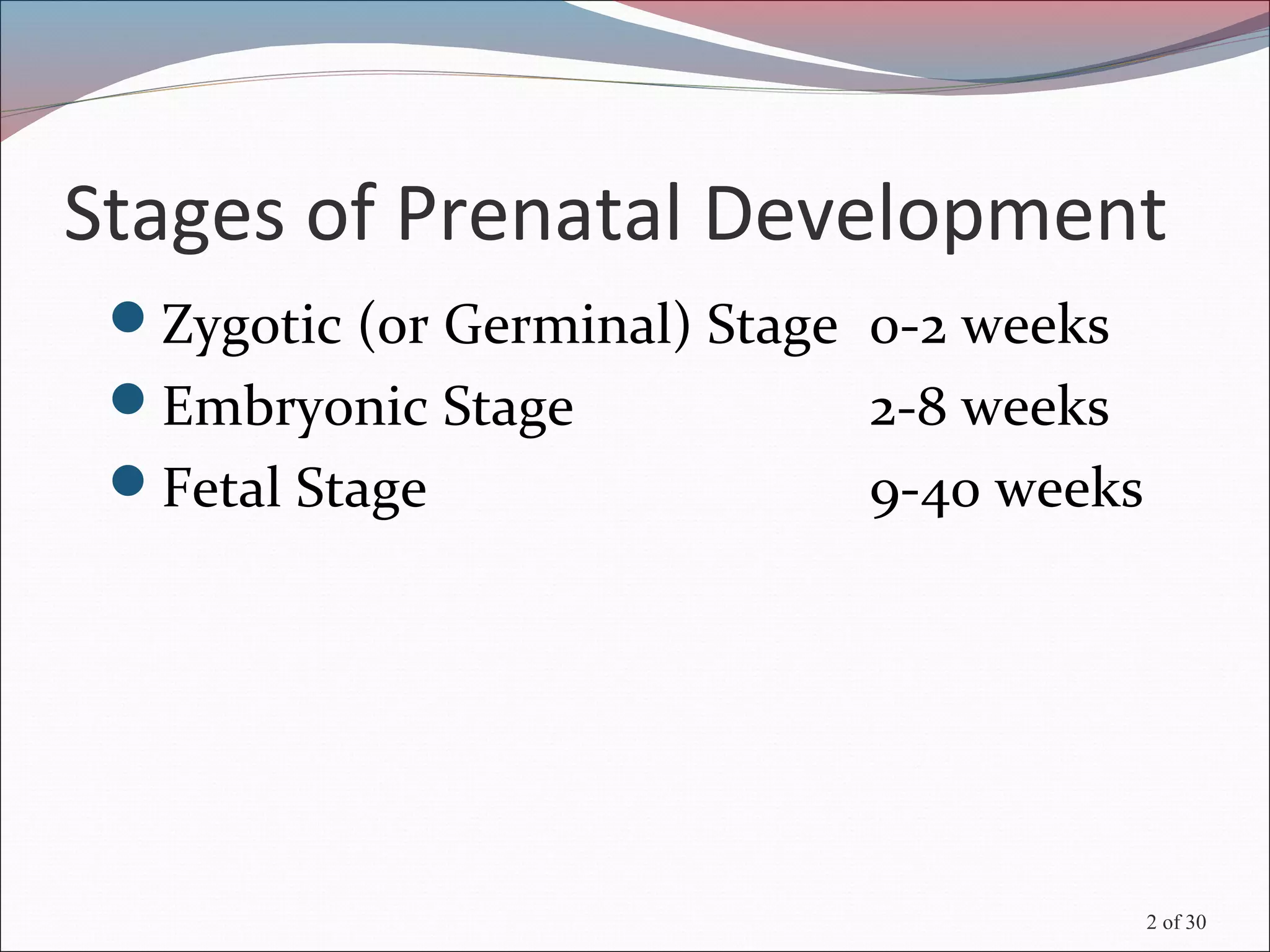 Pre natal development | PPT