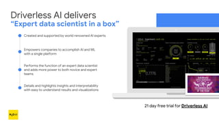 Machine Learning on Google Cloud with H2O | PPT