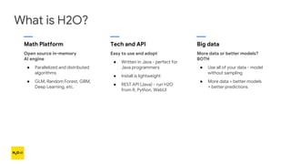 Machine Learning on Google Cloud with H2O | PPT