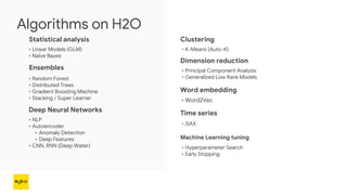 Machine Learning on Google Cloud with H2O | PPT