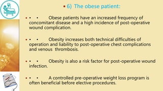 Pre operative and post-operative surgical care - a brief medical study ...