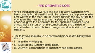 Pre operative and post-operative surgical care - a brief medical study ...