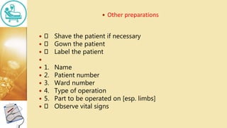 Pre operative and post-operative surgical care - a brief medical study ...