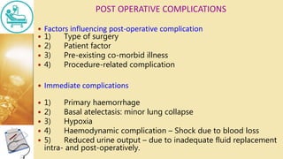 Pre operative and post-operative surgical care - a brief medical study ...