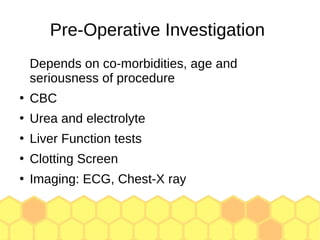 Pre operative assessment | PDF