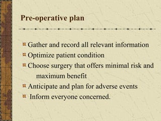 Pre operative care | PPT
