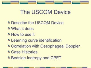 Pre operative, non-invasive cardiac output measurement | PPT